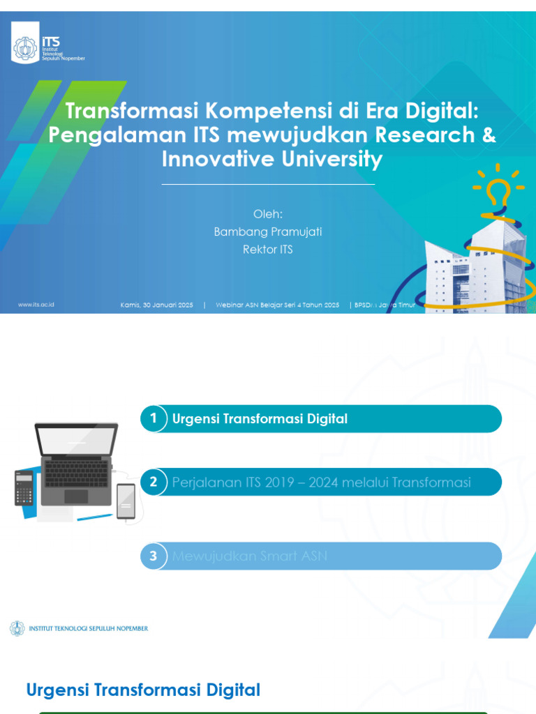 2025 01 Membangun Smart ASN - Transformasi Kompetensi Di Era Digital - Rev | PDF