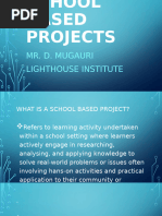 School Based Project Implementation Circular HBC | PDF | Learning ...