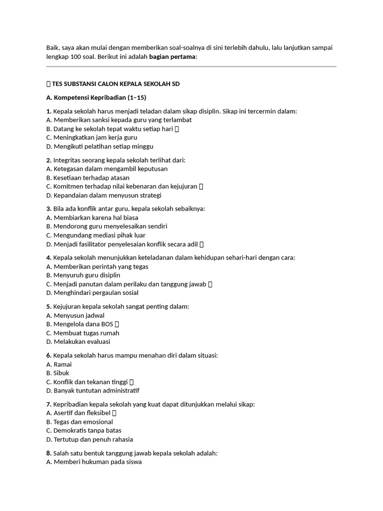Latihan Soal CKS | PDF