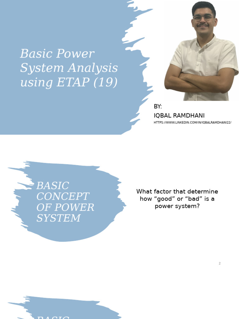 Materi - Basic Class Power System Analysis Using ETAP | PDF | Relay | Physical Quantities