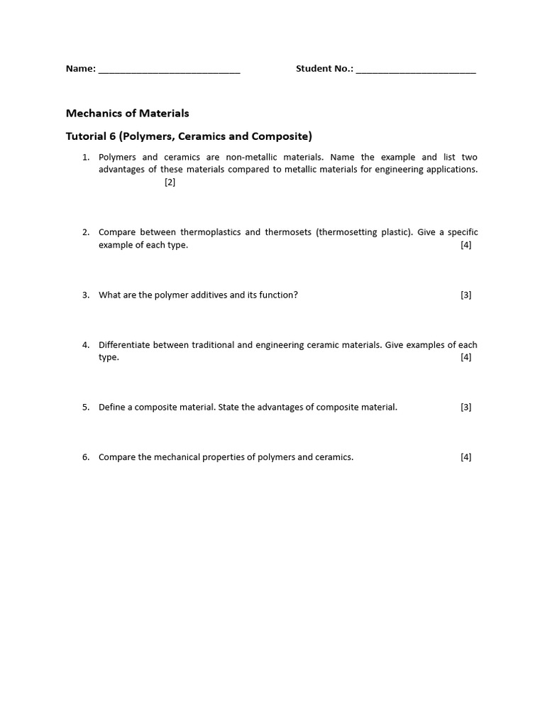 Tutorial 6 Question | PDF
