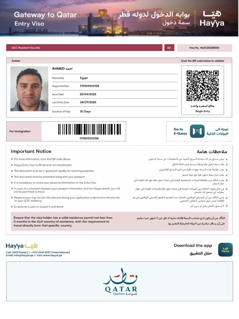 Entry Permit (١١) | PDF