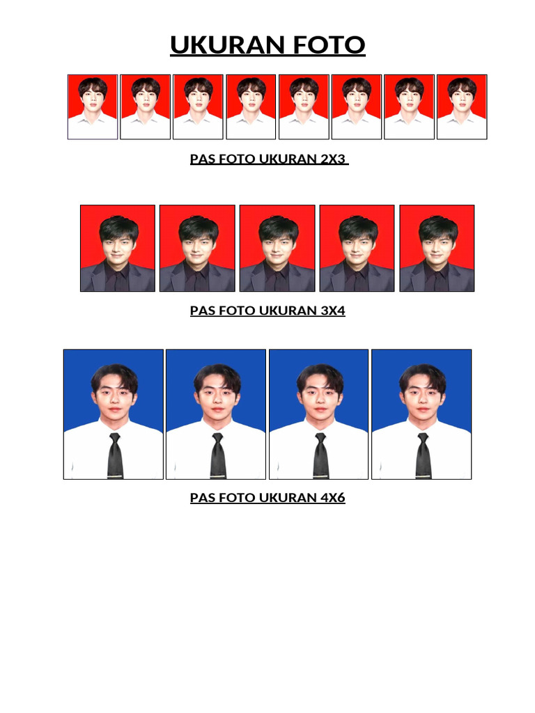 Ukuran Foto | PDF