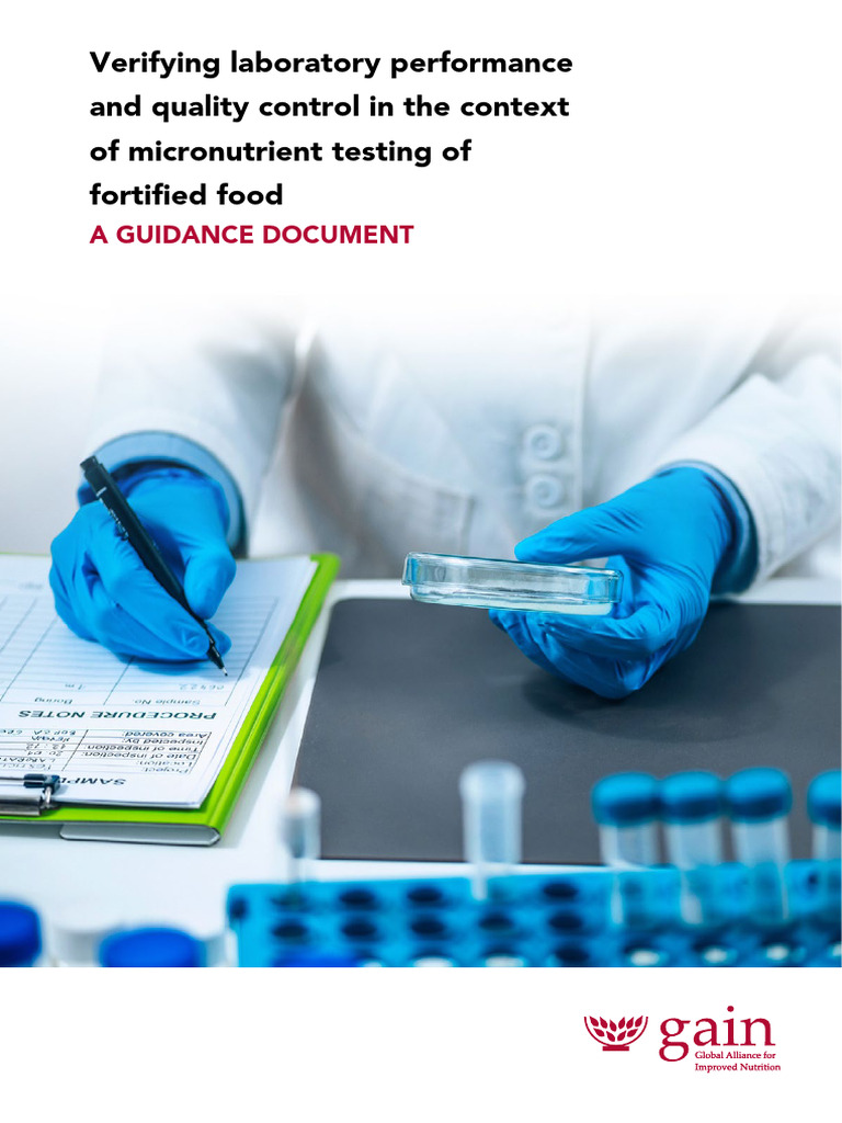 Gain Guidance Report Verifying Laboratory Performance and Quality ...