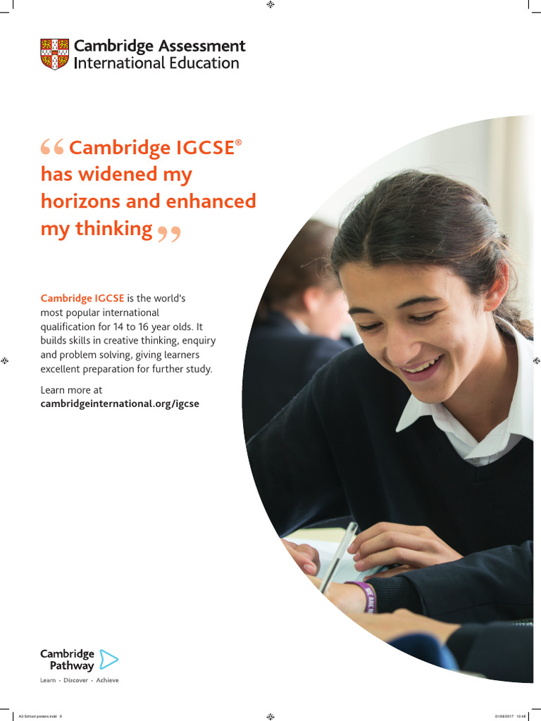 Cambridge Igcse Poster Print Ready Version | PDF