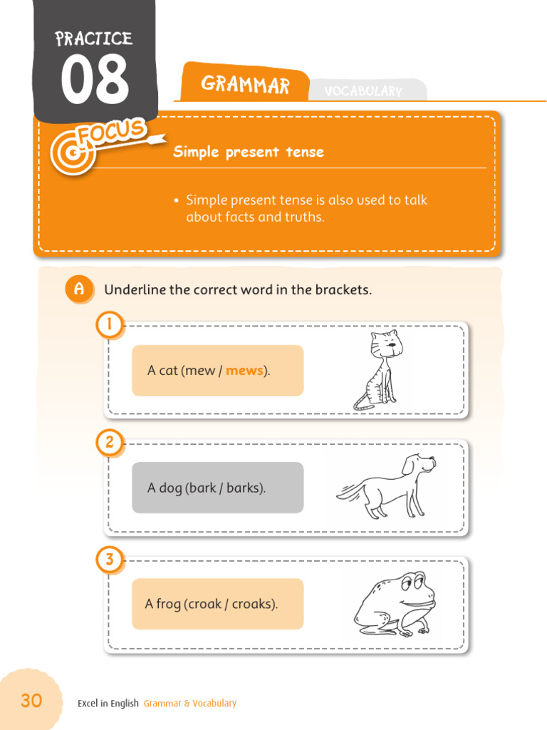 Grammar - P2 - Simple Present For Facts and Truths | PDF