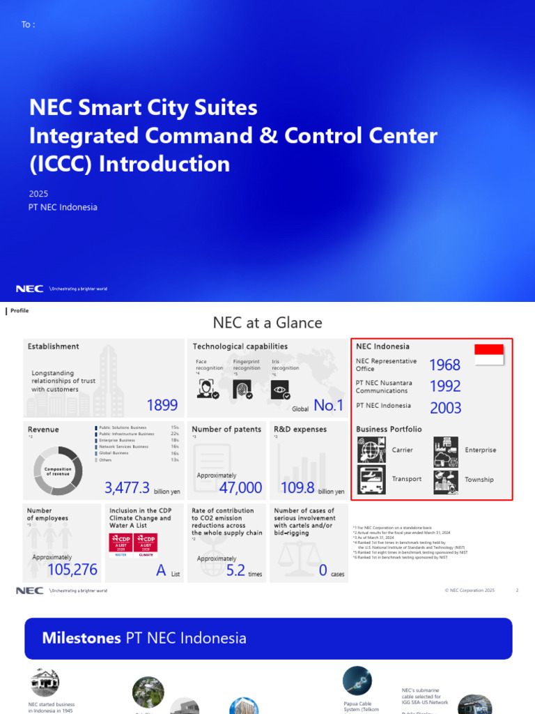 NEC ICCC IVA Introduction 2025 | PDF | Situation Awareness | Computing