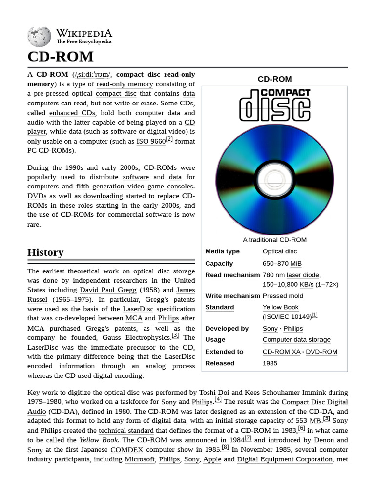 Teknologi Yang Ditinggalkan: CD-ROM | PDF | Cd Rom | Compact Disc