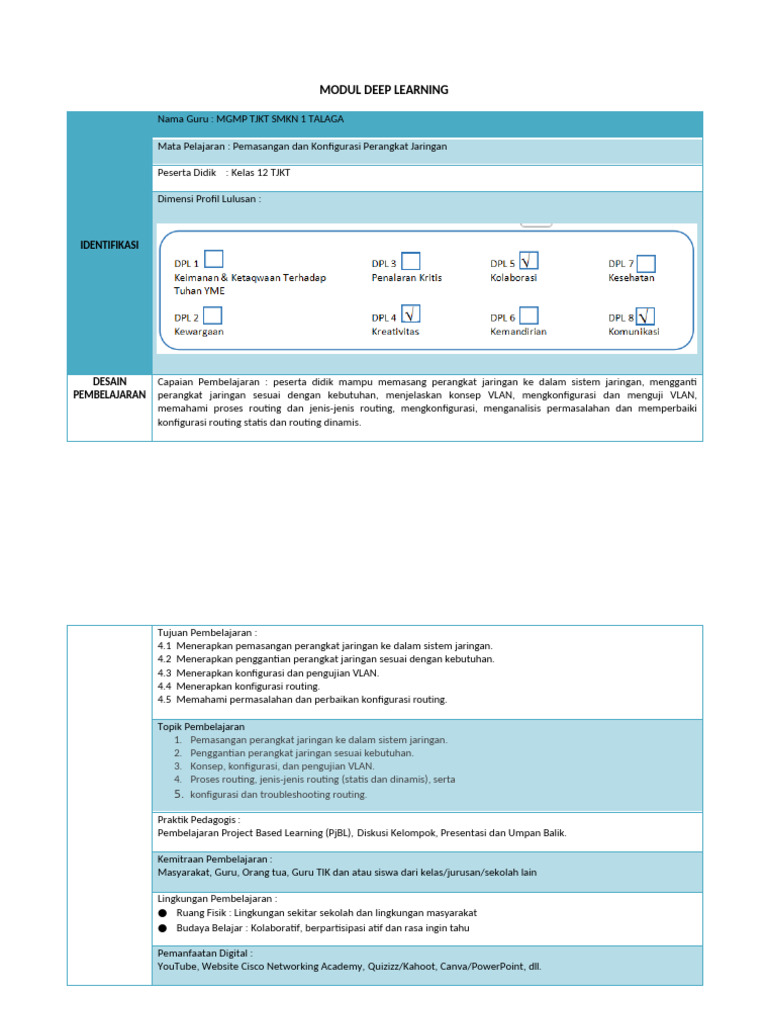Deep Learning TJKT 12 | PDF