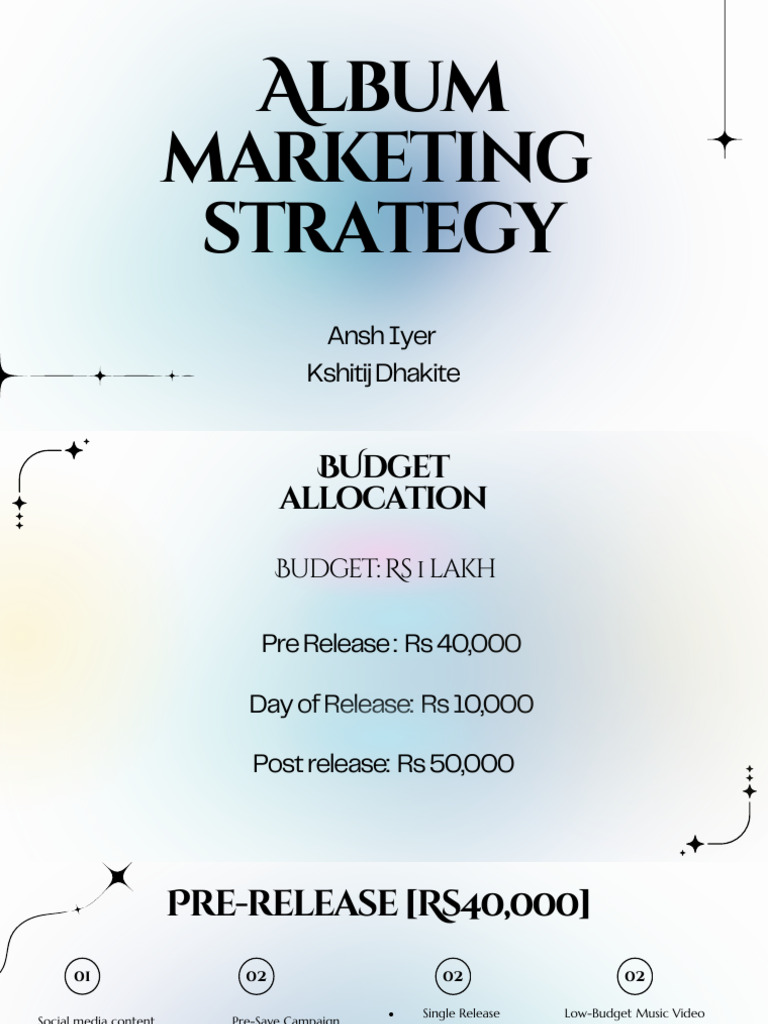 Budget-Friendly Album Marketing Plan | PDF | Social Media | Popular ...