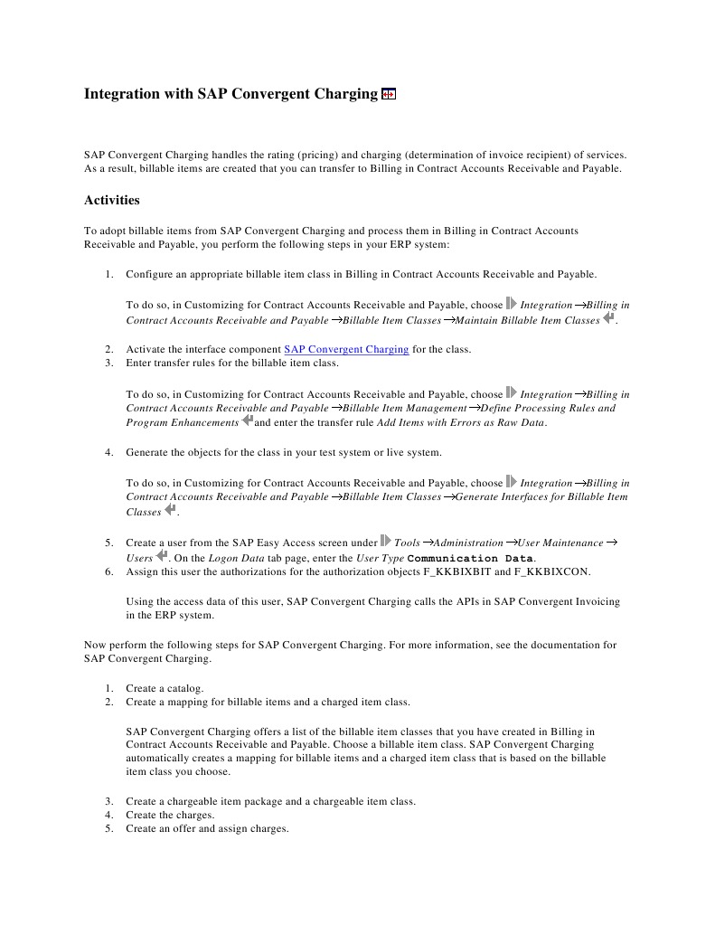 Convergent Billing | Invoice | Application Programming Interface