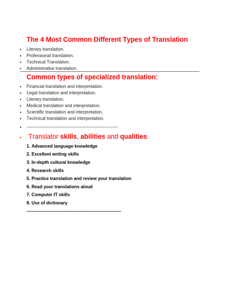 Types of Translation Script 30122024 105045pm | PDF