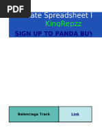 PandaBuy Clothing Spreadsheet 2025 | PDF | Brand | Cultural Trends