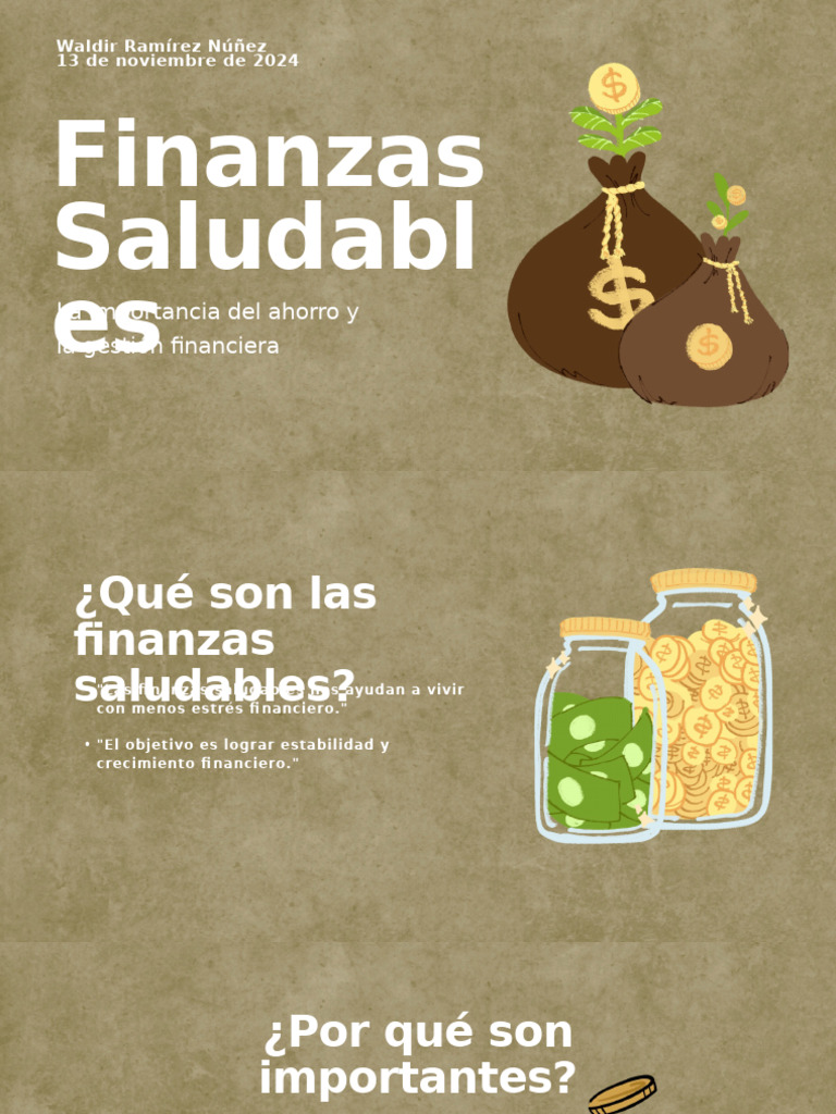 Finanzas Saludables | PDF