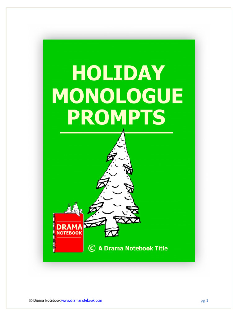 DN 20 Holiday Monologue Prompts | PDF | Monologue | Santa Claus