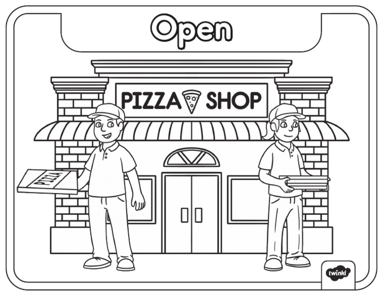 B - W Pizza Open Sign | PDF