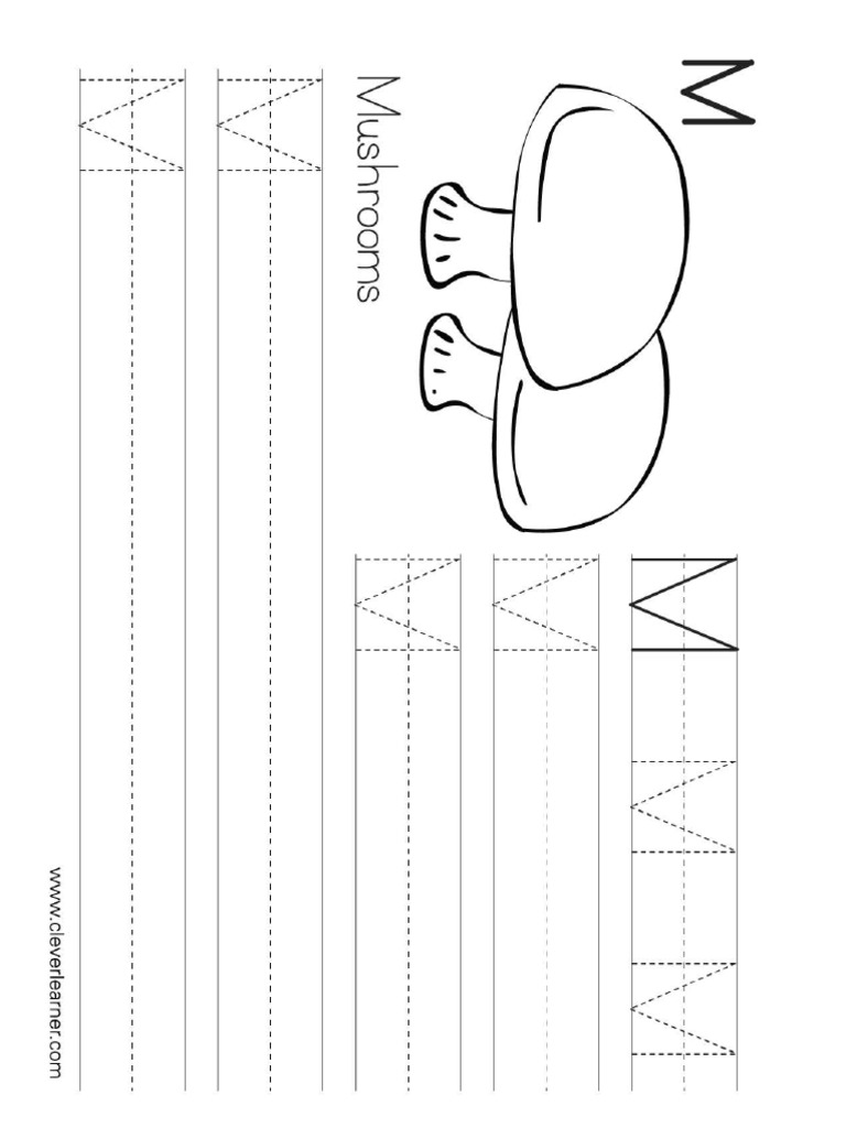 M3 Letter M Free Writing Sheet For Preschool Children | PDF
