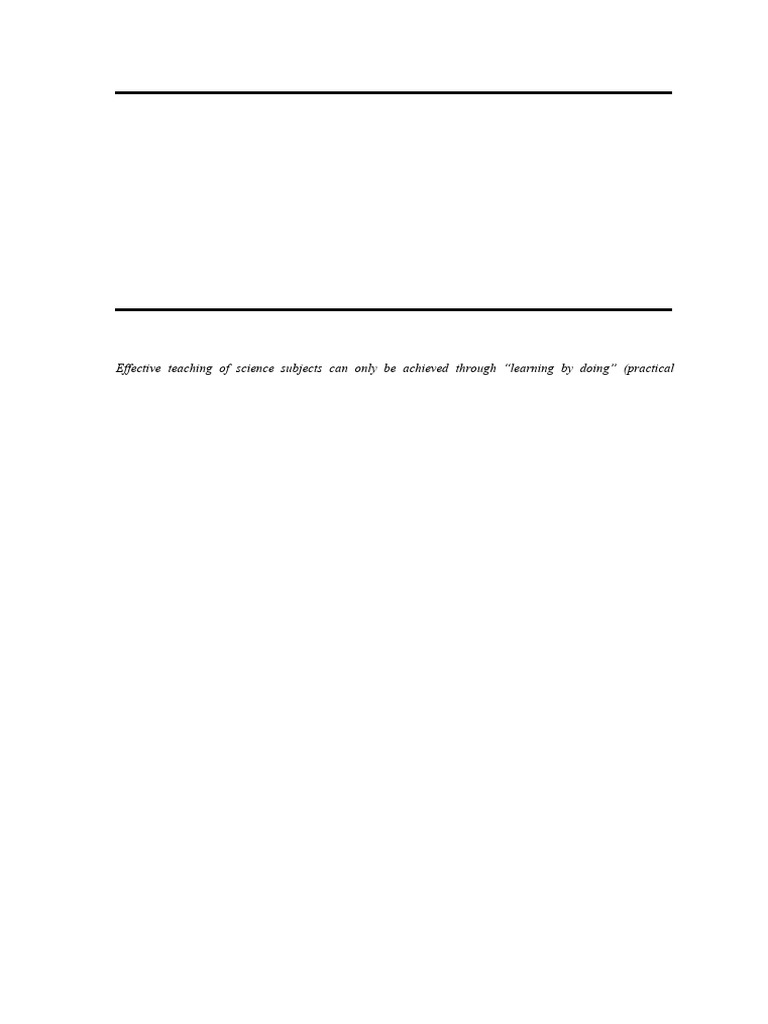 Improvisation in Nigerian Science Education | PDF | Literacy | Learning