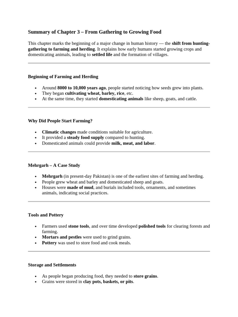 Chapter 3 History Summary | PDF