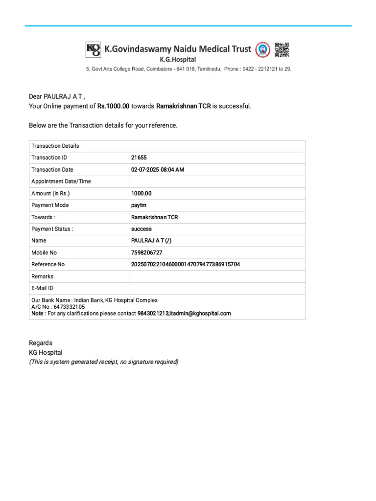 Payment Response | PDF