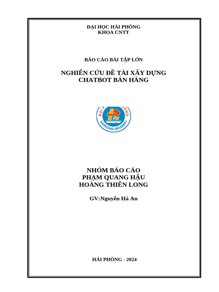 Bai Tap Lon TTNT | PDF