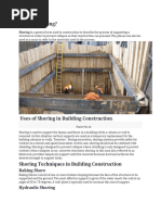 Common Types of Shoring Explained | PDF | Deep Foundation | Structural ...