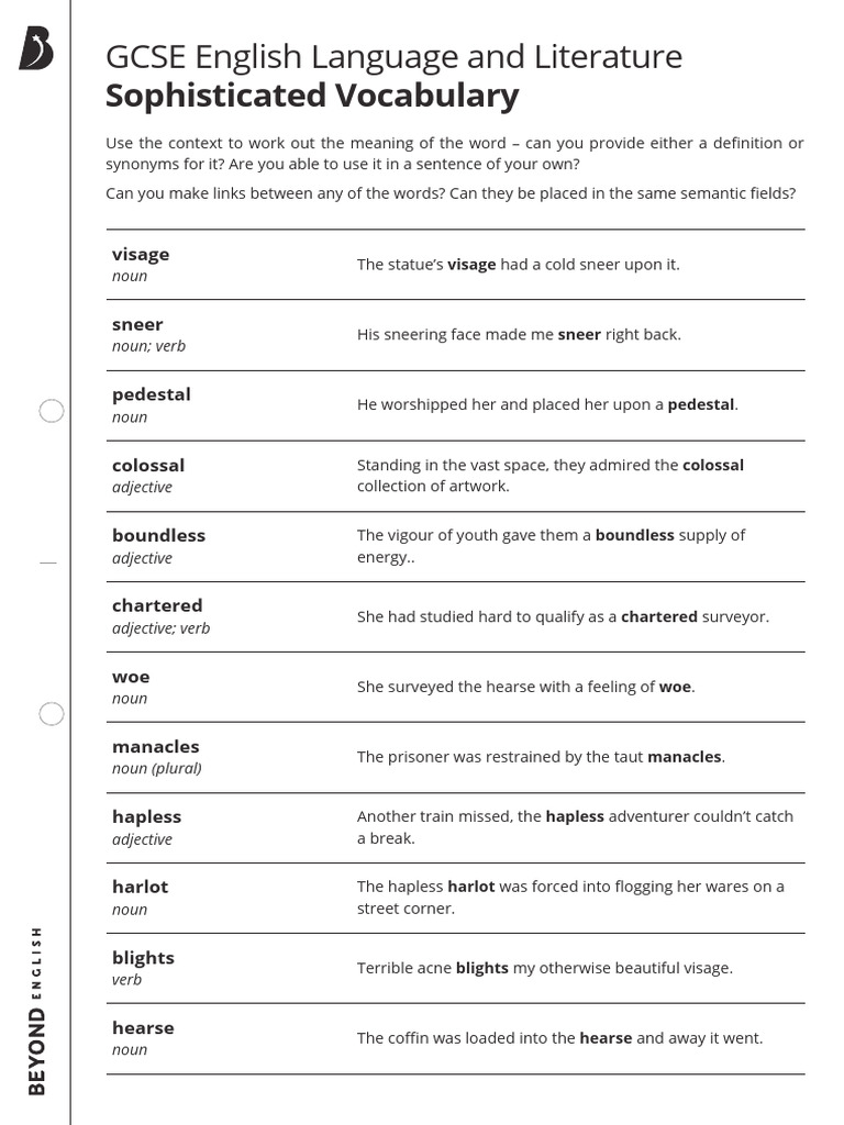 Sophisticated Vocabulary Ozymandias and London 2024-11-21 10-57-06 | PDF