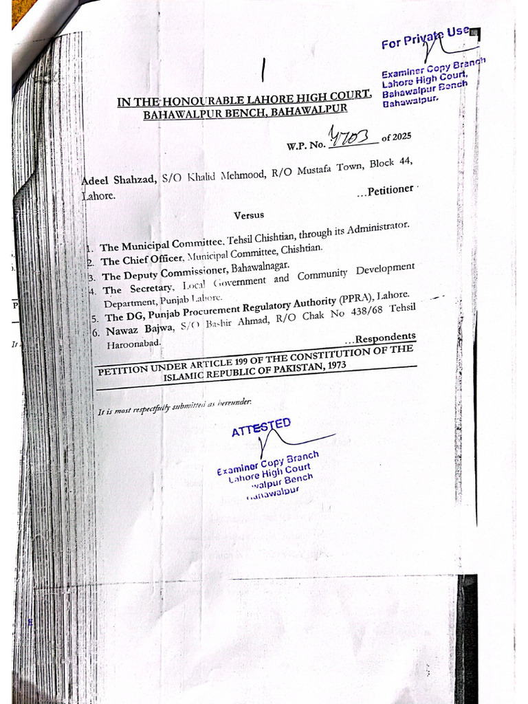 Draft High Court | PDF