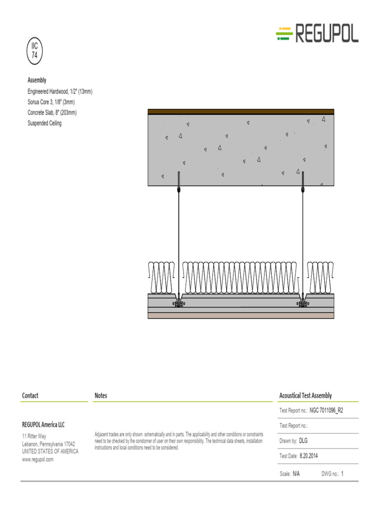 NGC - 7011096 - R2-dwg REGUPOL Sonus Core 3 Under Engineered Timber With Suspended Ceiling ...