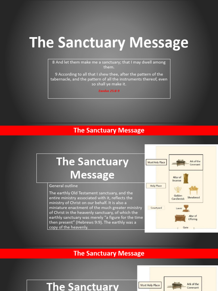 Understanding the Sanctuary Message | PDF | Tabernacle | Holy Of Holies