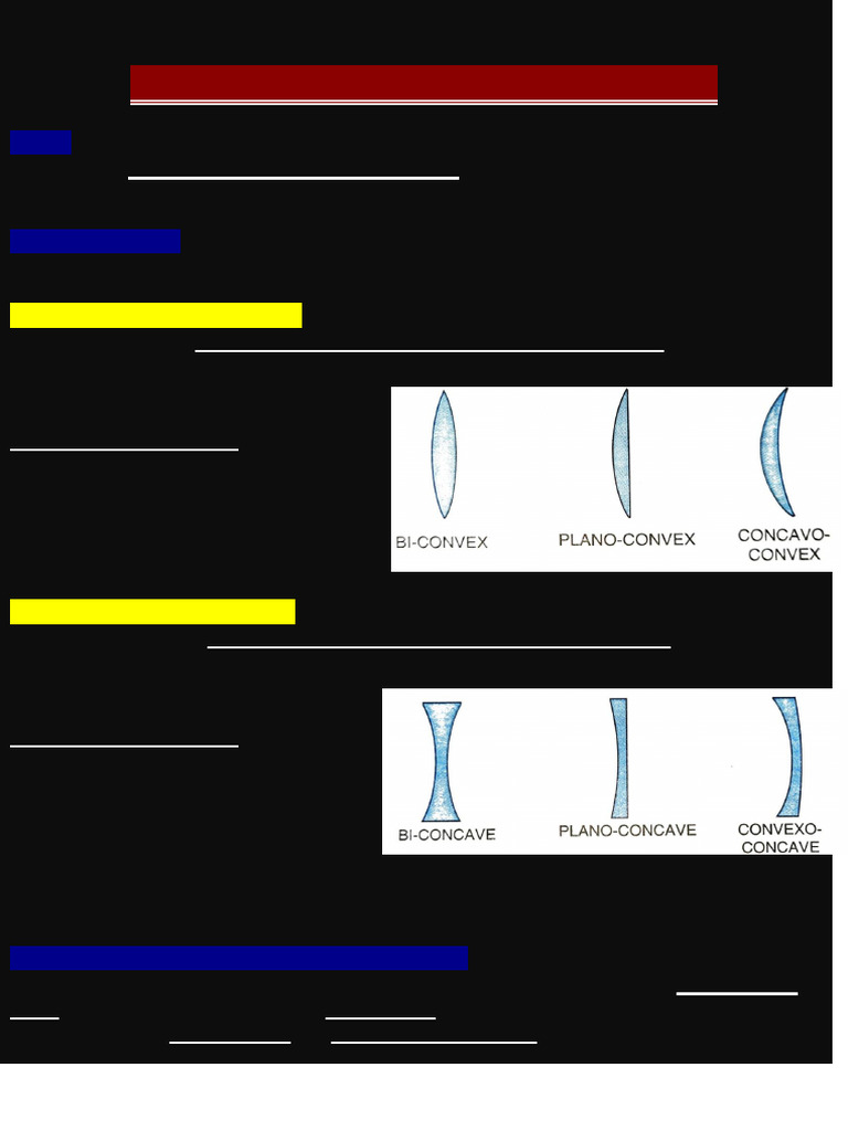 Refraction Through A Lens 2025 | PDF | Applied And Interdisciplinary ...