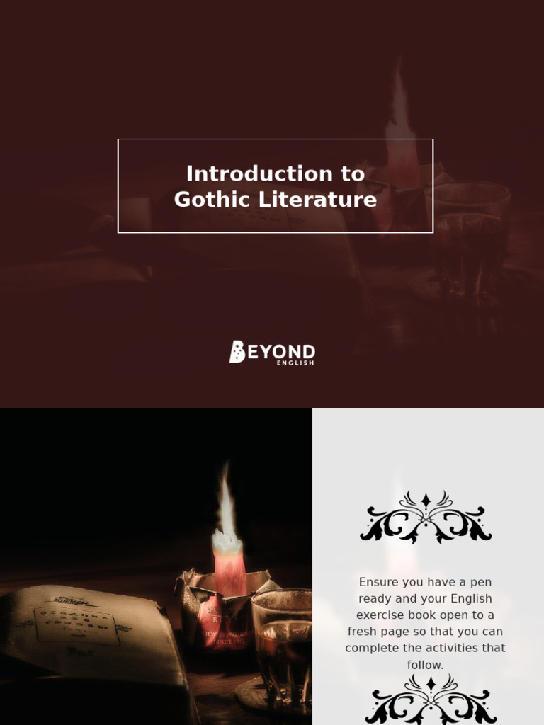 Introduction To Gothic Literature Presentation | PDF | Gothic Fiction ...