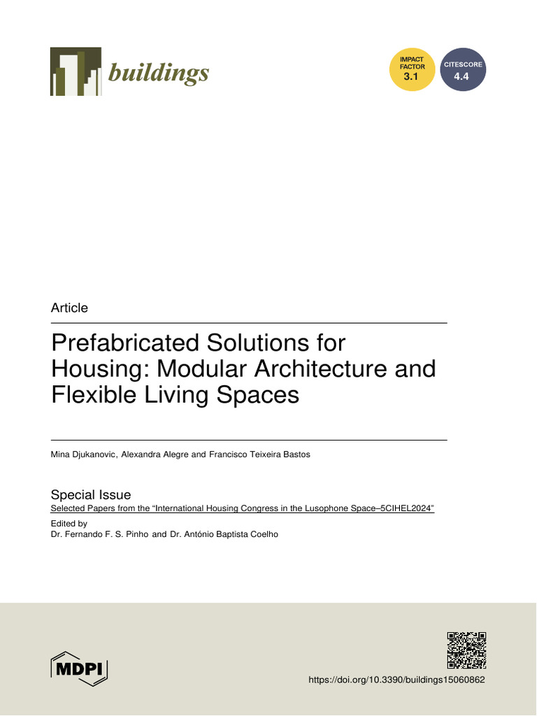 Soluciones Prefabricadas para Vivienda Mina Djukanovic, Alexandra Alegre y Francisco Teixeira ...