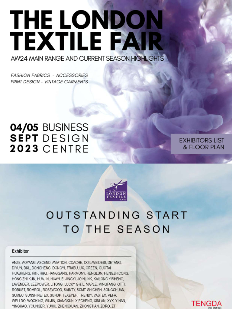 London Textile Fair AW24 Highlights | PDF | Textiles | Fibers