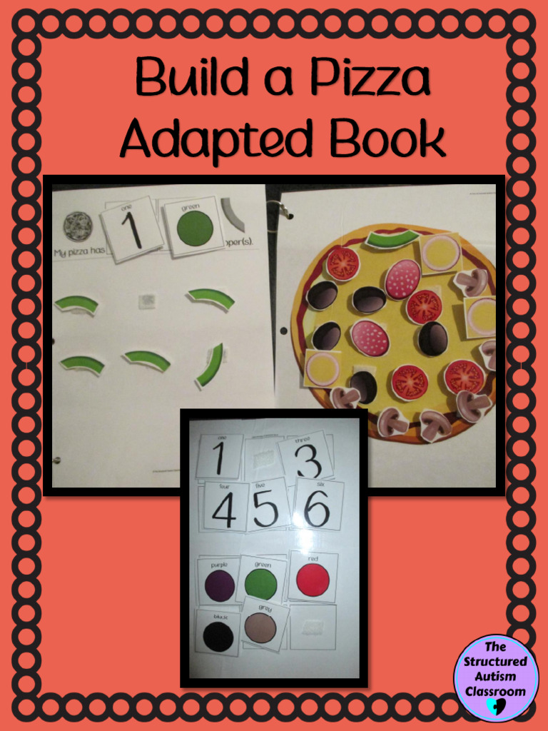 Builda Pizza Adapted Bookfor Anytime Usefor Autismand Special Education ...