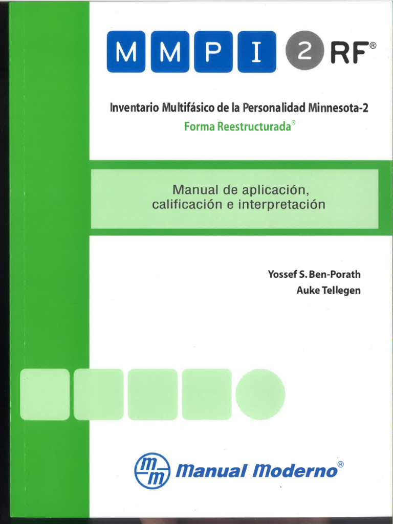 4 Manual de Aplicación Mmpi-2 RF | PDF