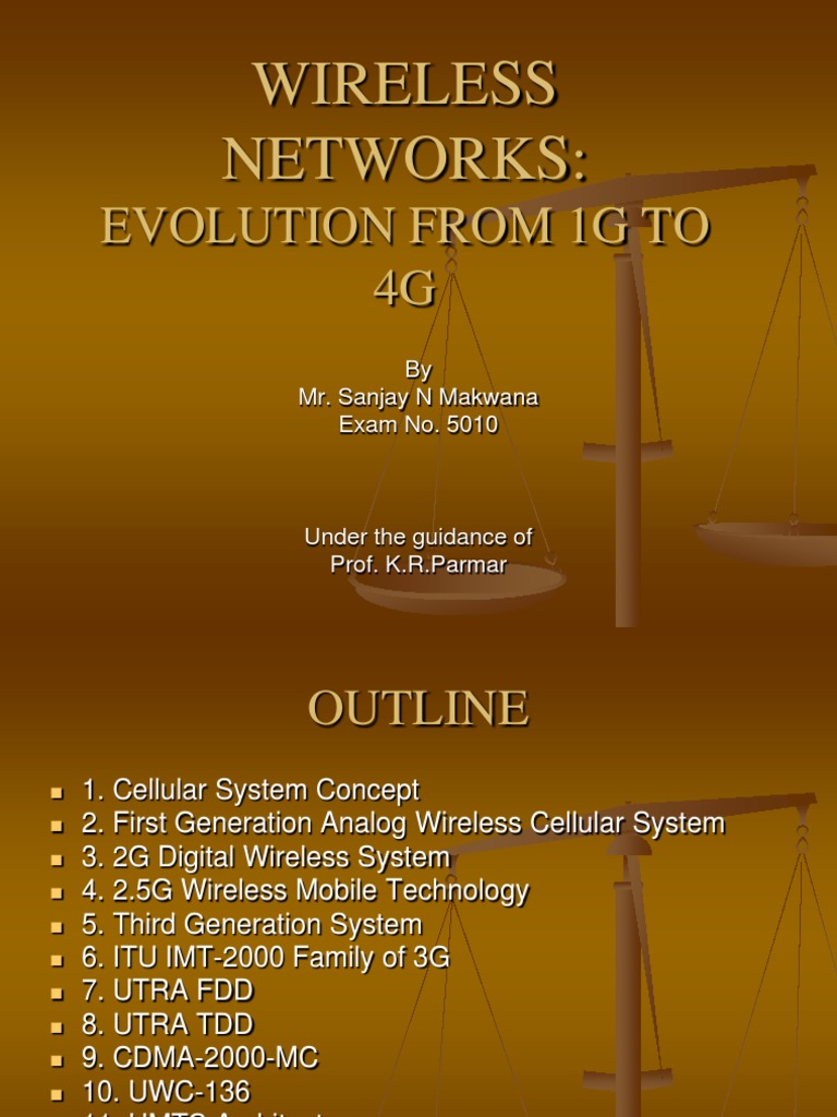 Wireless Networks Evolution From 1g To 4g | PDF | 3 G | 4 G