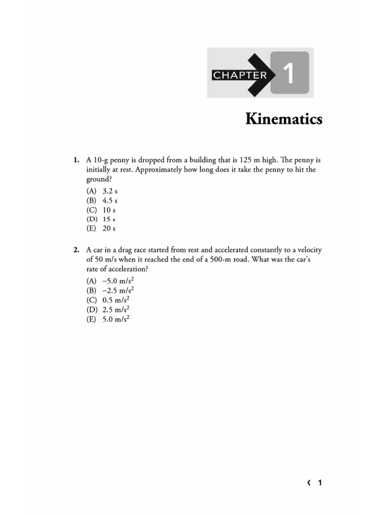 Kinematics 500ap | PDF