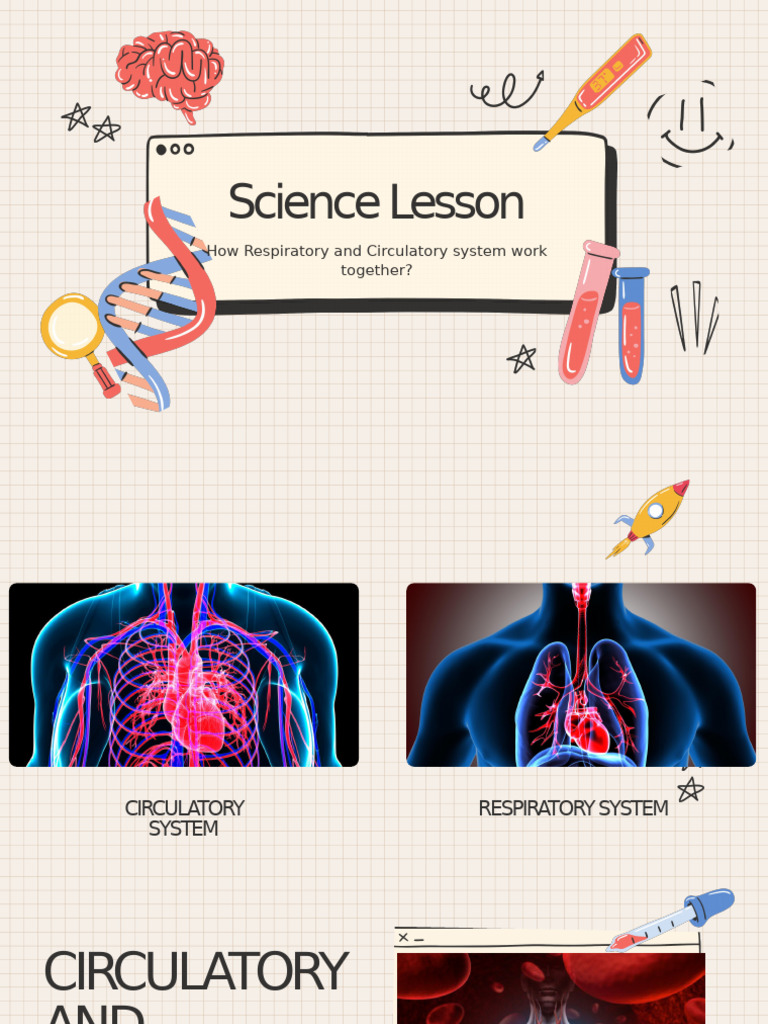 Science Lesson Skeleton Education Presentation in A Beige Grey Red ...
