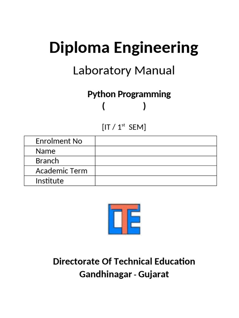 Diploma Engineering Python | PDF | Data Type | Engineering