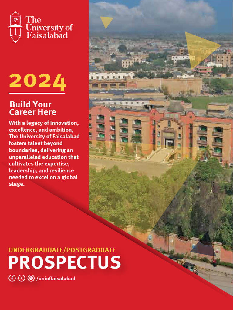 University of Faisalabad 2024 Prospectus | PDF | Libraries | Digital ...