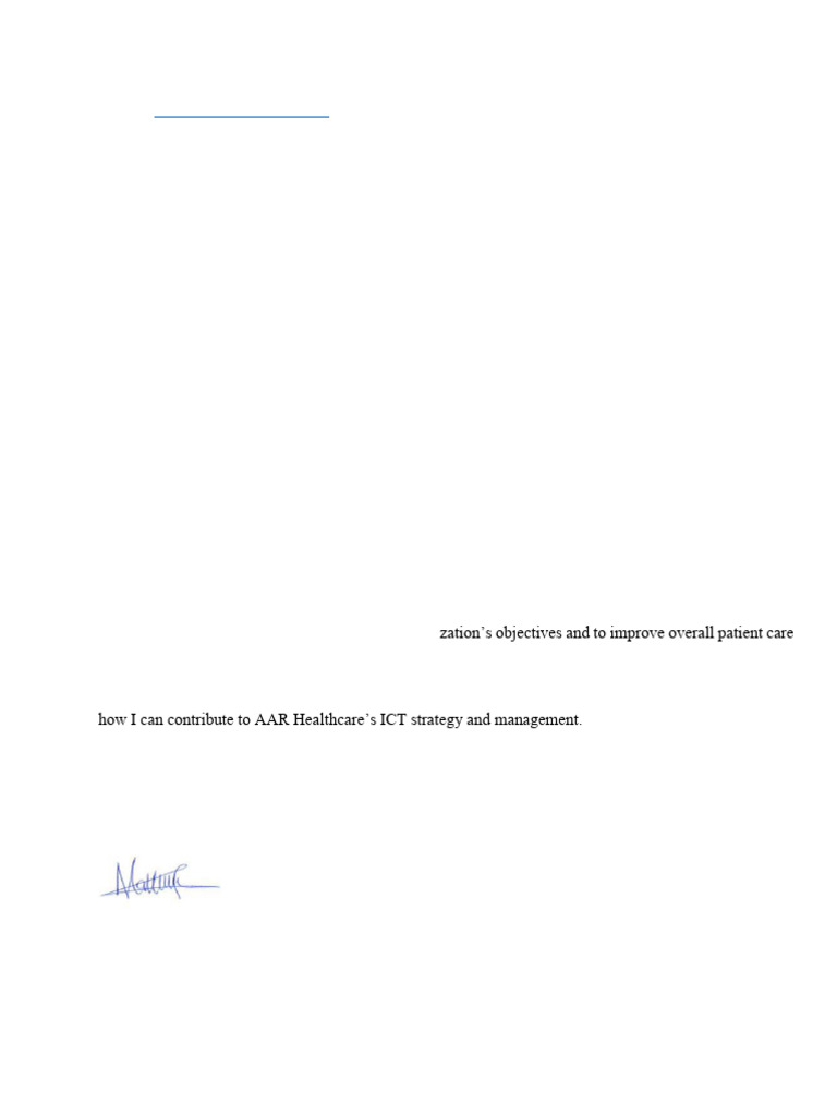 AAR Hospital Letter | PDF