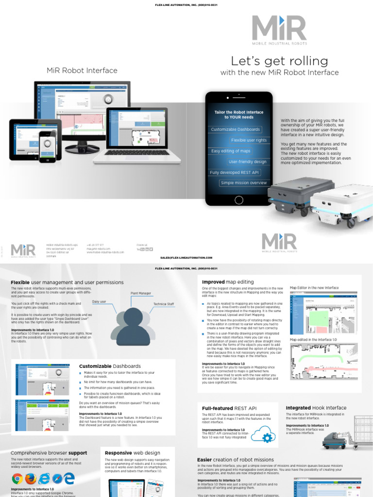MiR Robot Interface User Manual | PDF | Usability | Web Design