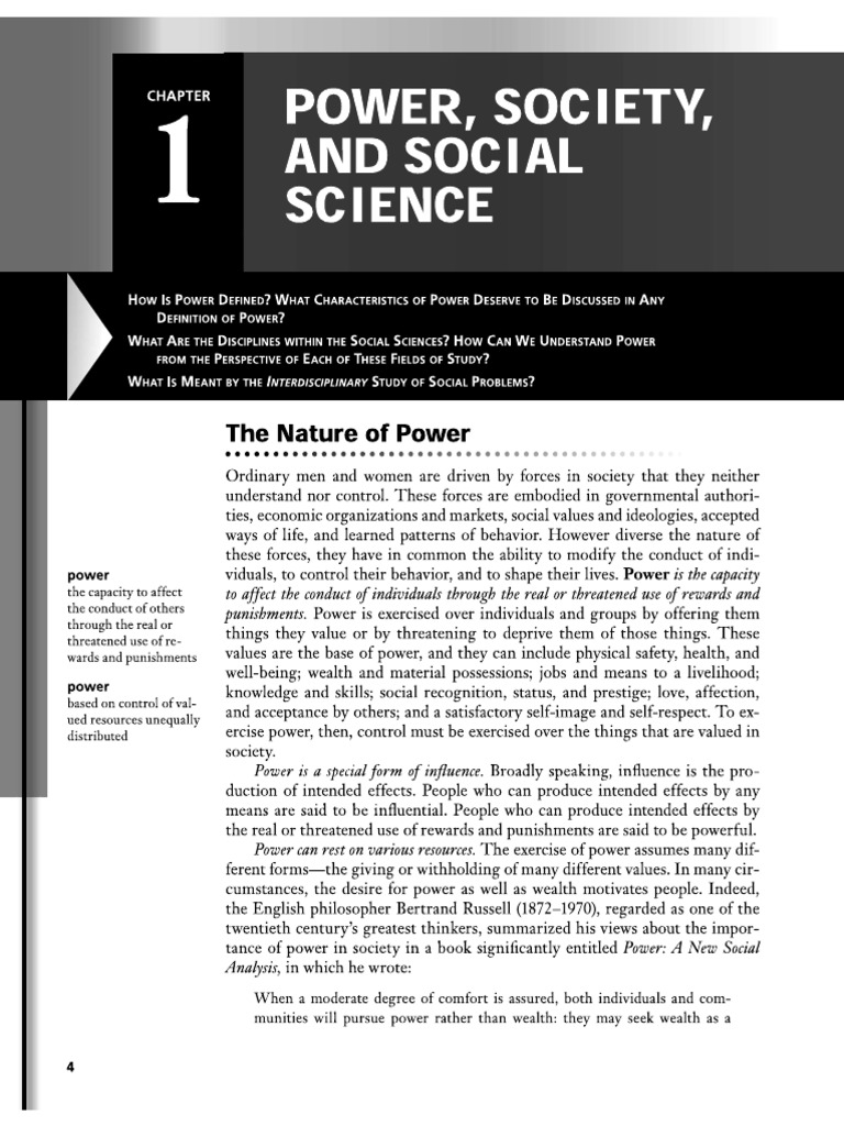 Sub Unit 1 - Power Society and Social Science - Compressed | PDF