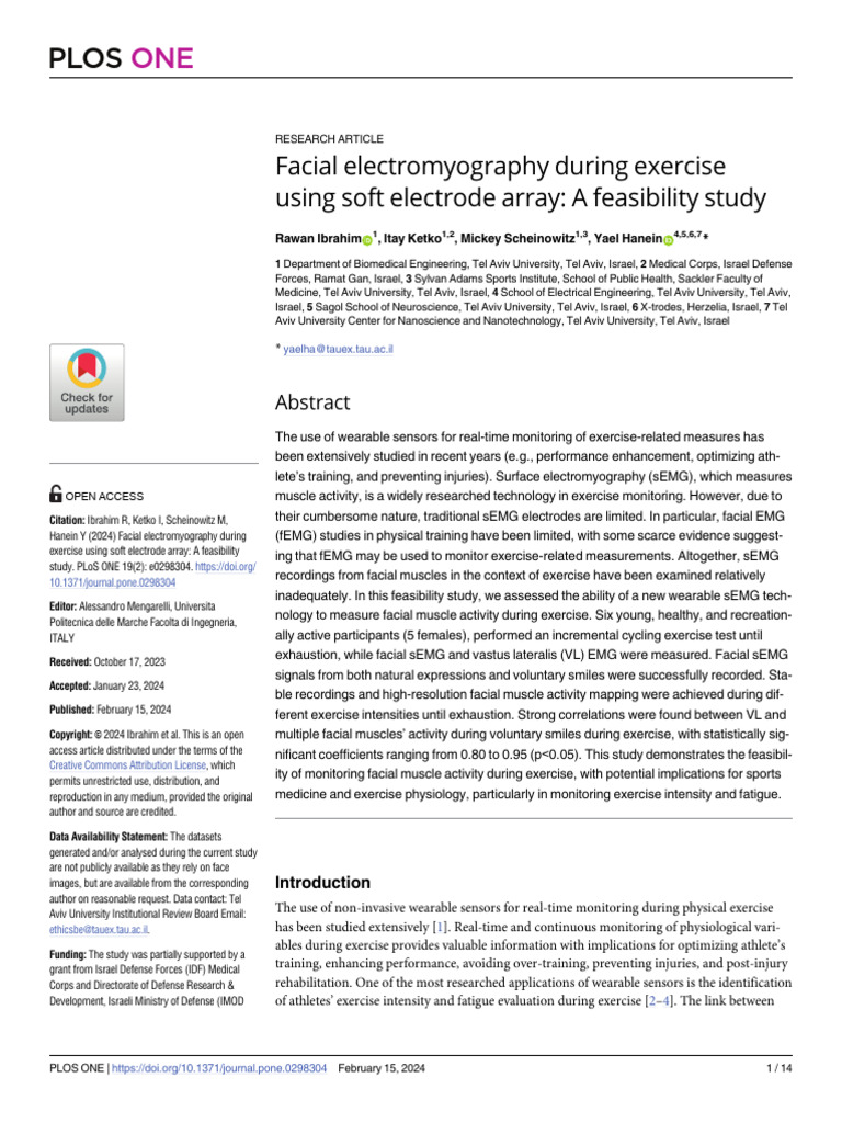 Ibrahim Et Al. - 2024 - Facial Electromyography During Exercise Using ...