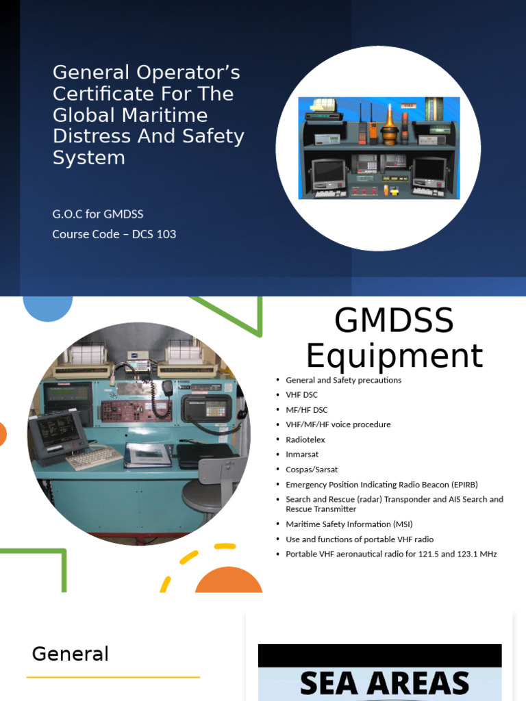 6 GMDSS Components Final | PDF | High Frequency | Radio Technology