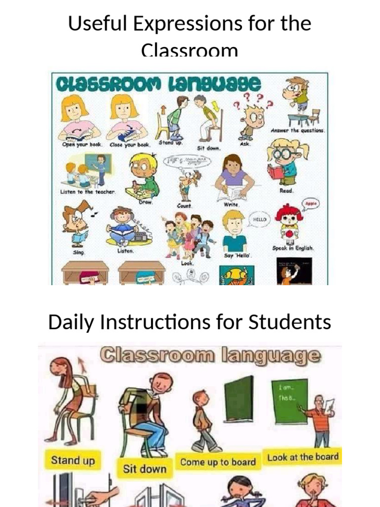 Classroom Language Presentation | PDF