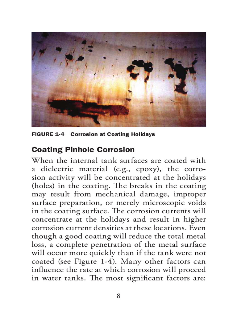 Coating Pinhole Corrosion | PDF