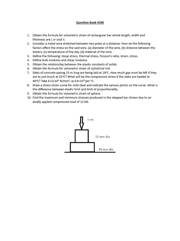 SOM Question Bank 1 | PDF