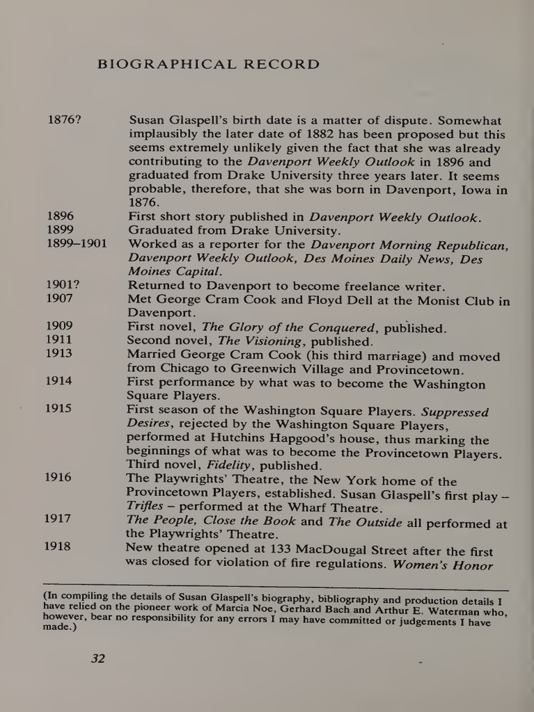 Trifles by Susan Glaspell | PDF